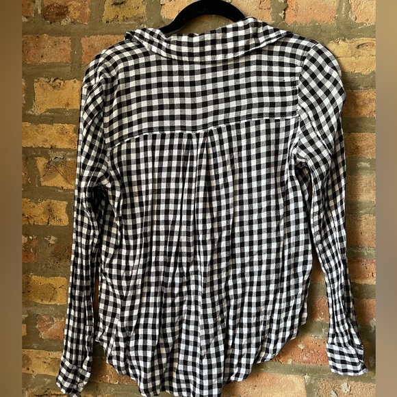 Abound | Tops | Abound Black White Checkered Button Up | Poshmark